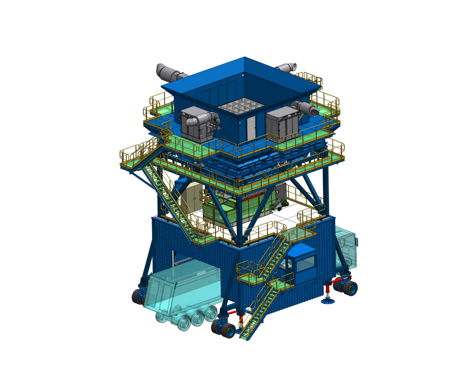 Eco Hoppers, Mobile Shiploaders and Basic Towed Hoppers